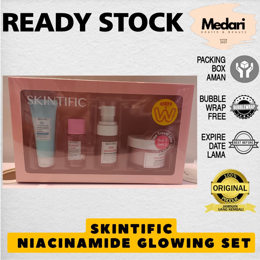 SKINTIFIC NIACINAMIDE BRIGHT PACK | Lazada Indonesia