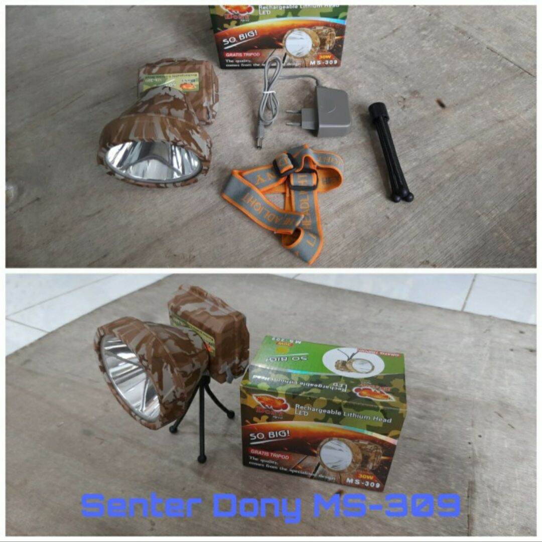 COD!! SENTER DONY MS 309 30 WATT | BONUS TRIPOD | SENTER HEADLAMP 30 WATT DONY MS 309 | CAHAYA ...