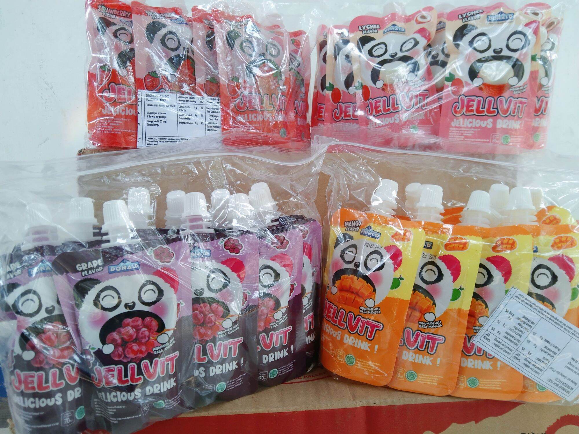 Jelicious (jellyvit) drink jell minuman rasa jelly isi 10 pcs/pack ...