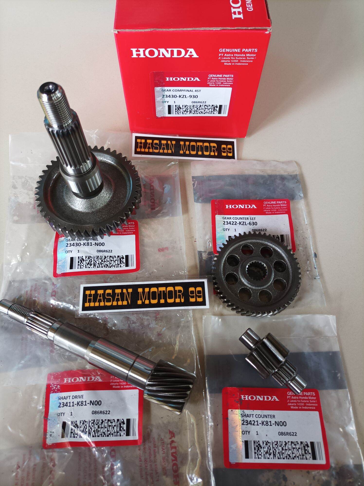 Gigi Rasio Assy Set Honda Beat Fi Esp Beat Pop Scopy Fi Spaccy Fi Vario ...