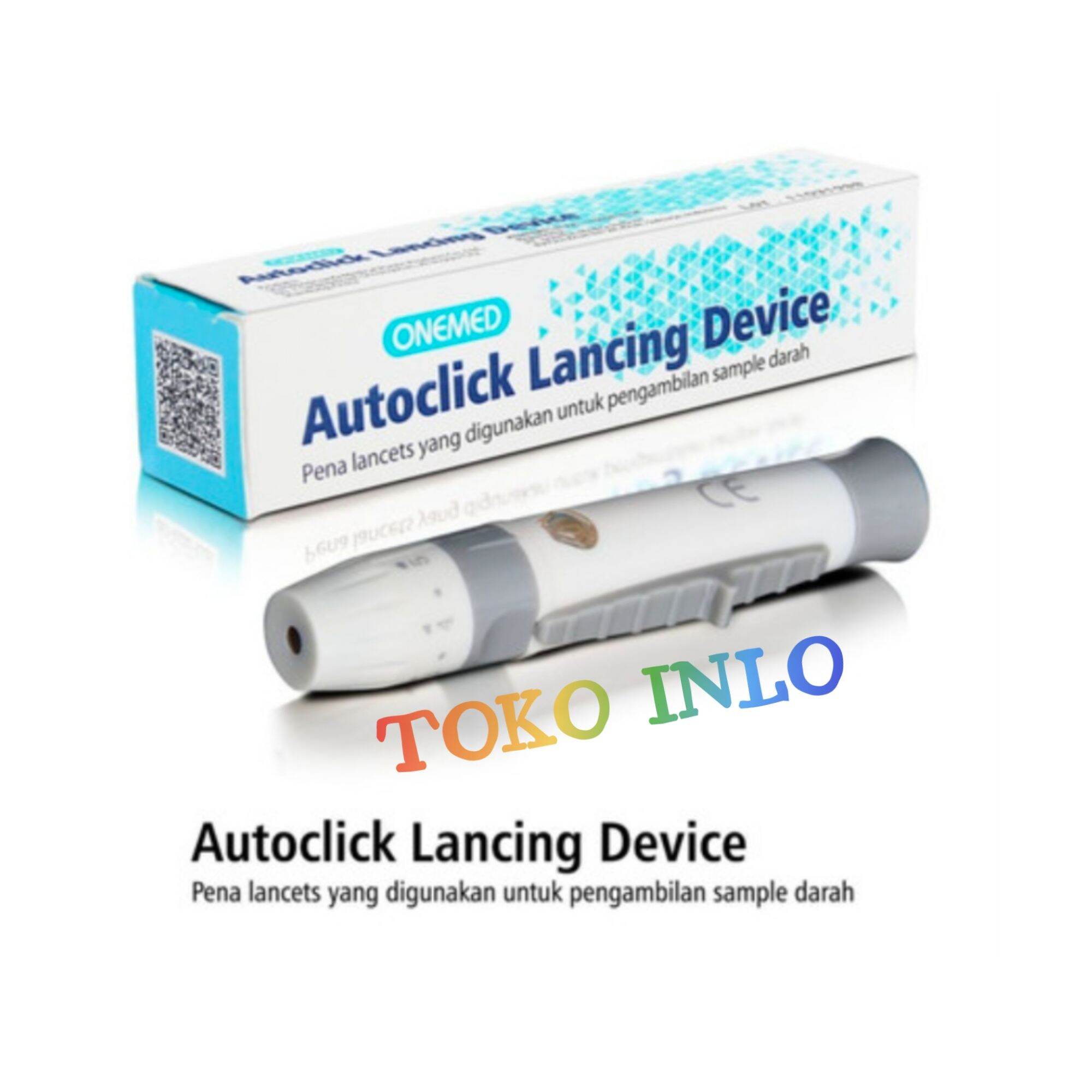 Autoclick Lancing Device Onemed/Pen Lancet/Pen Lanset | Lazada Indonesia