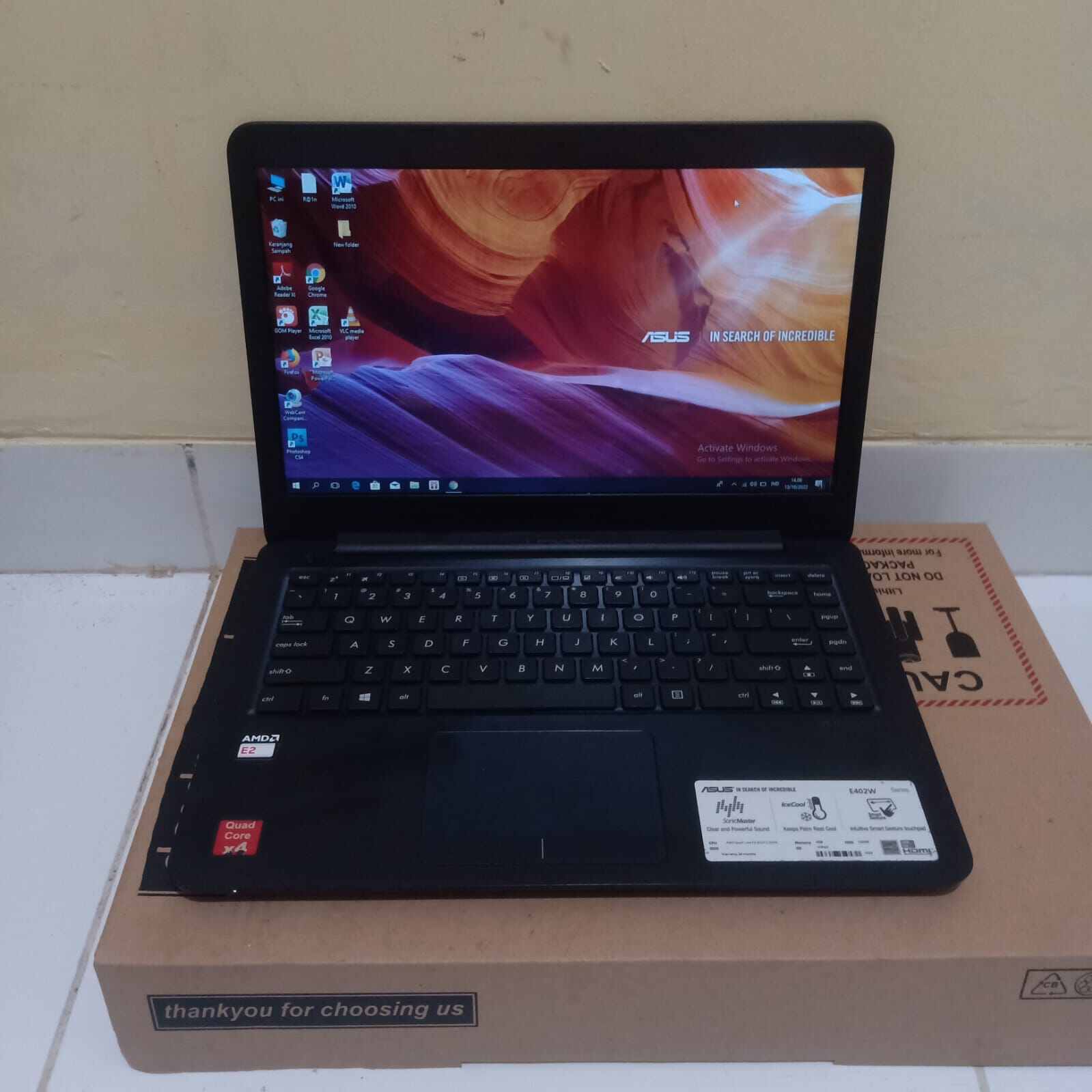 Laptop Asus E402WA Amd E2-6110 Ram 4Gb HDD 500Gb VGA Amd Radeon R2 ...