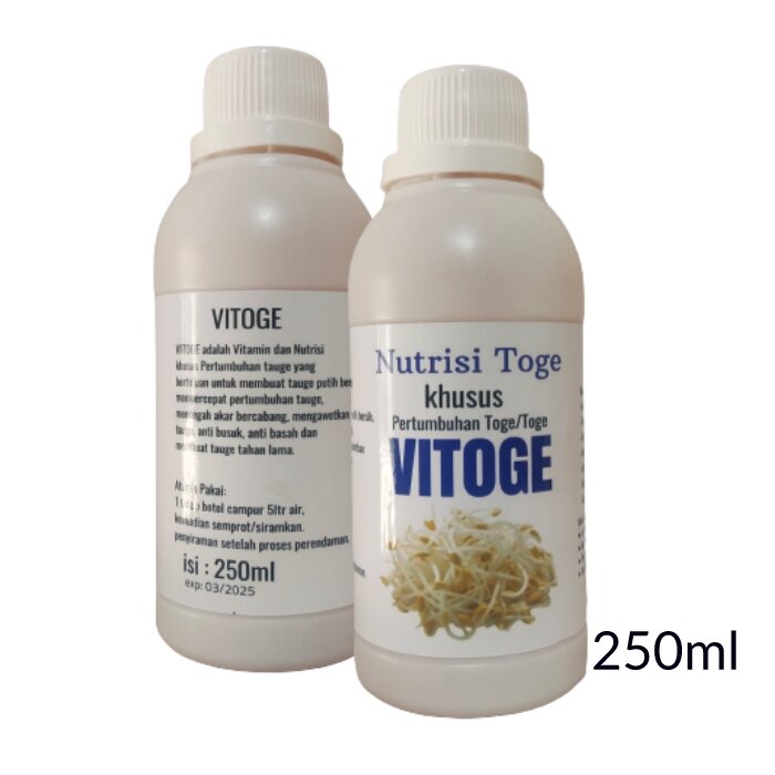 Vitoge Pupuk Nutrisi tanaman Toge 250ml Untuk Budidaya touge | Lazada ...