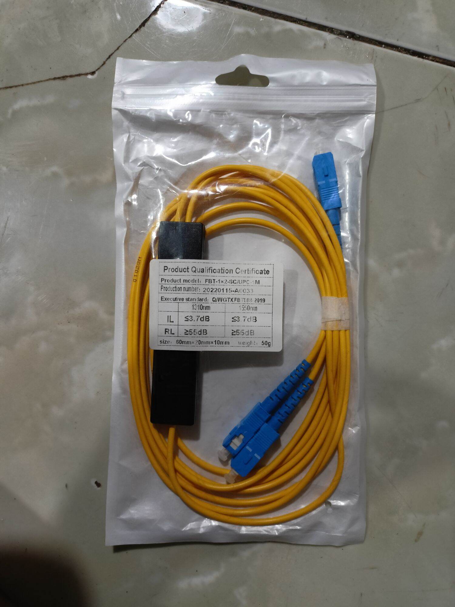 fiber optic SC: upc PLC 1:2 passive pilter mini rasio | Lazada Indonesia