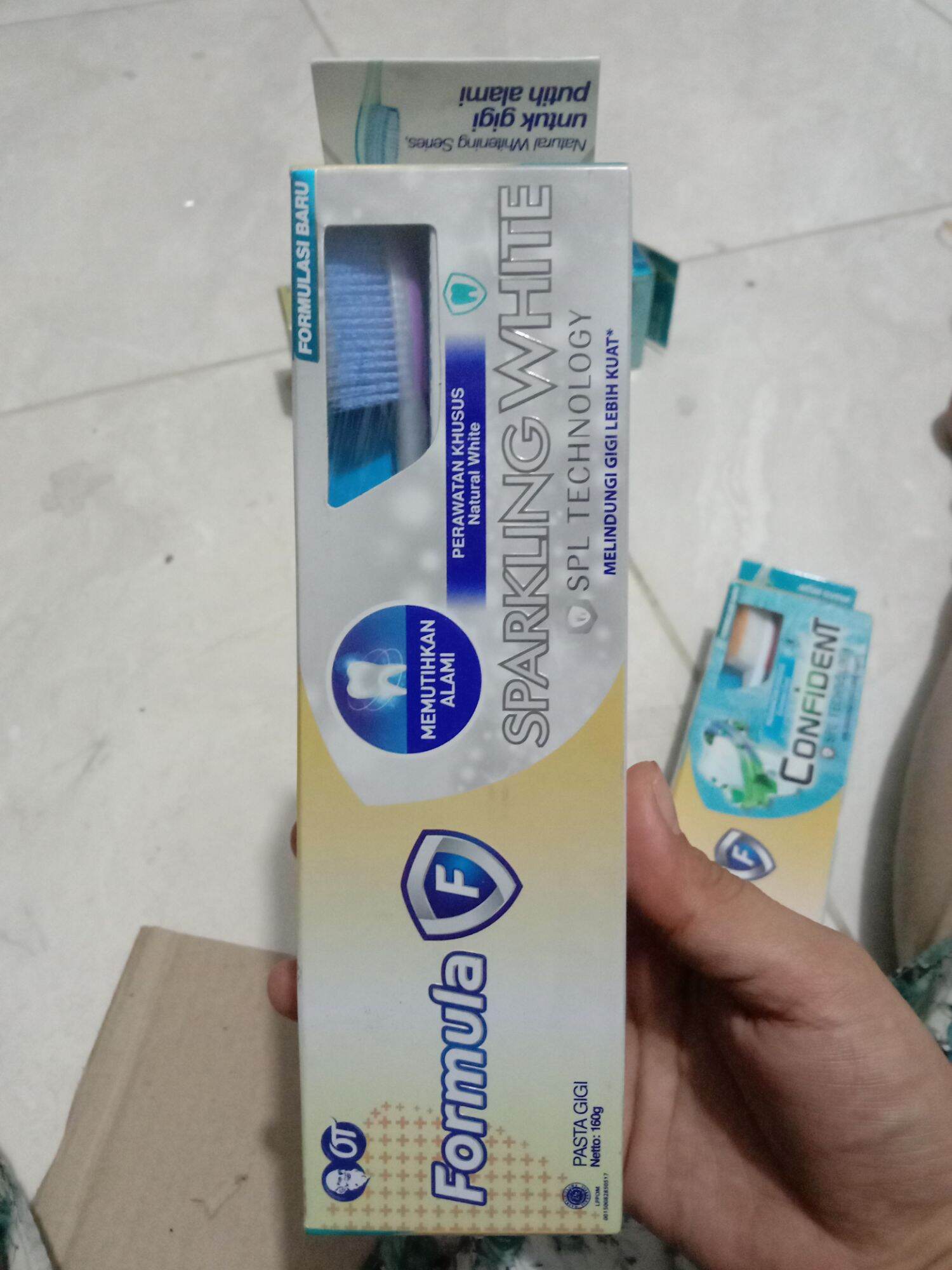 formula sparkling white pasta gigi + sikat gigi 160 gr | Lazada Indonesia