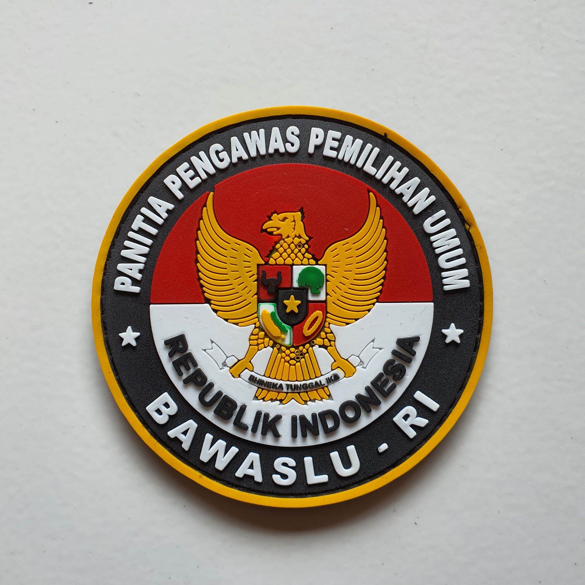 patch rubber logo bawaslu - garuda ri - badan pengawas pemilihan umum ...