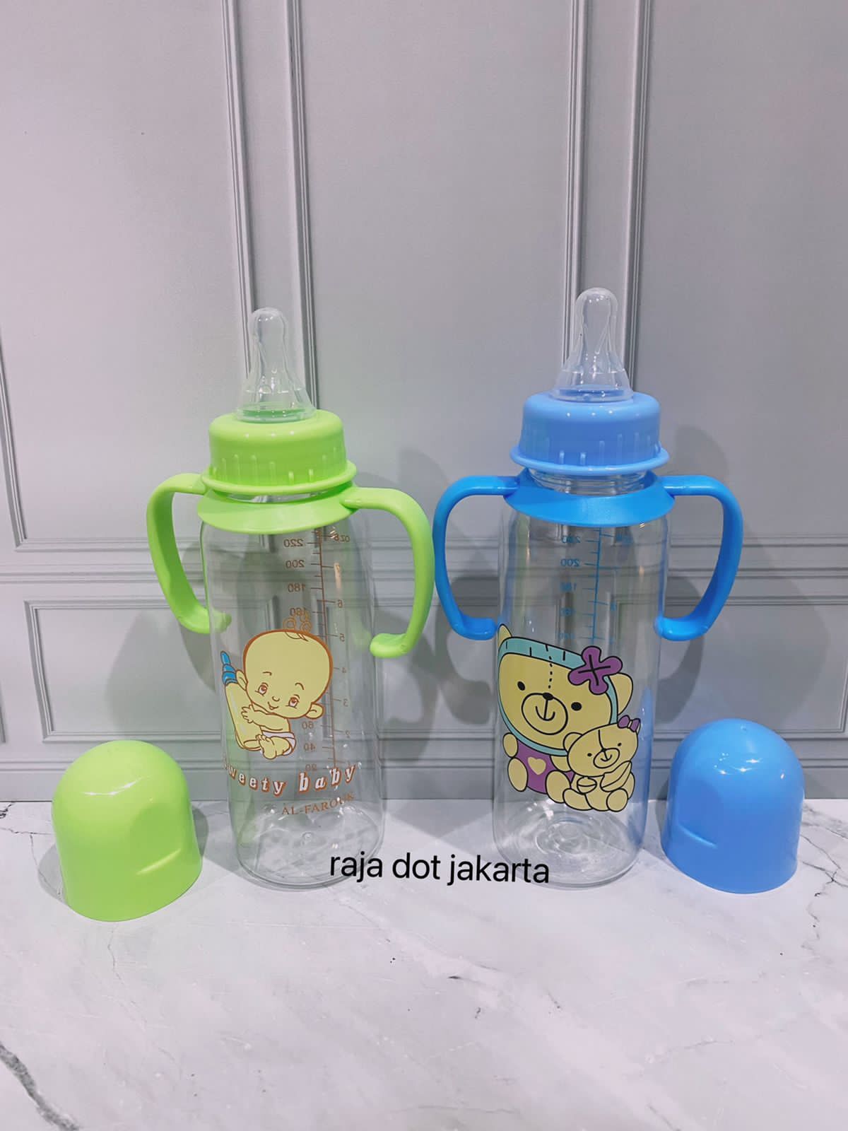 Botol susu lucu gagang 240ml / botol susu unik ada pegangan / botol ...