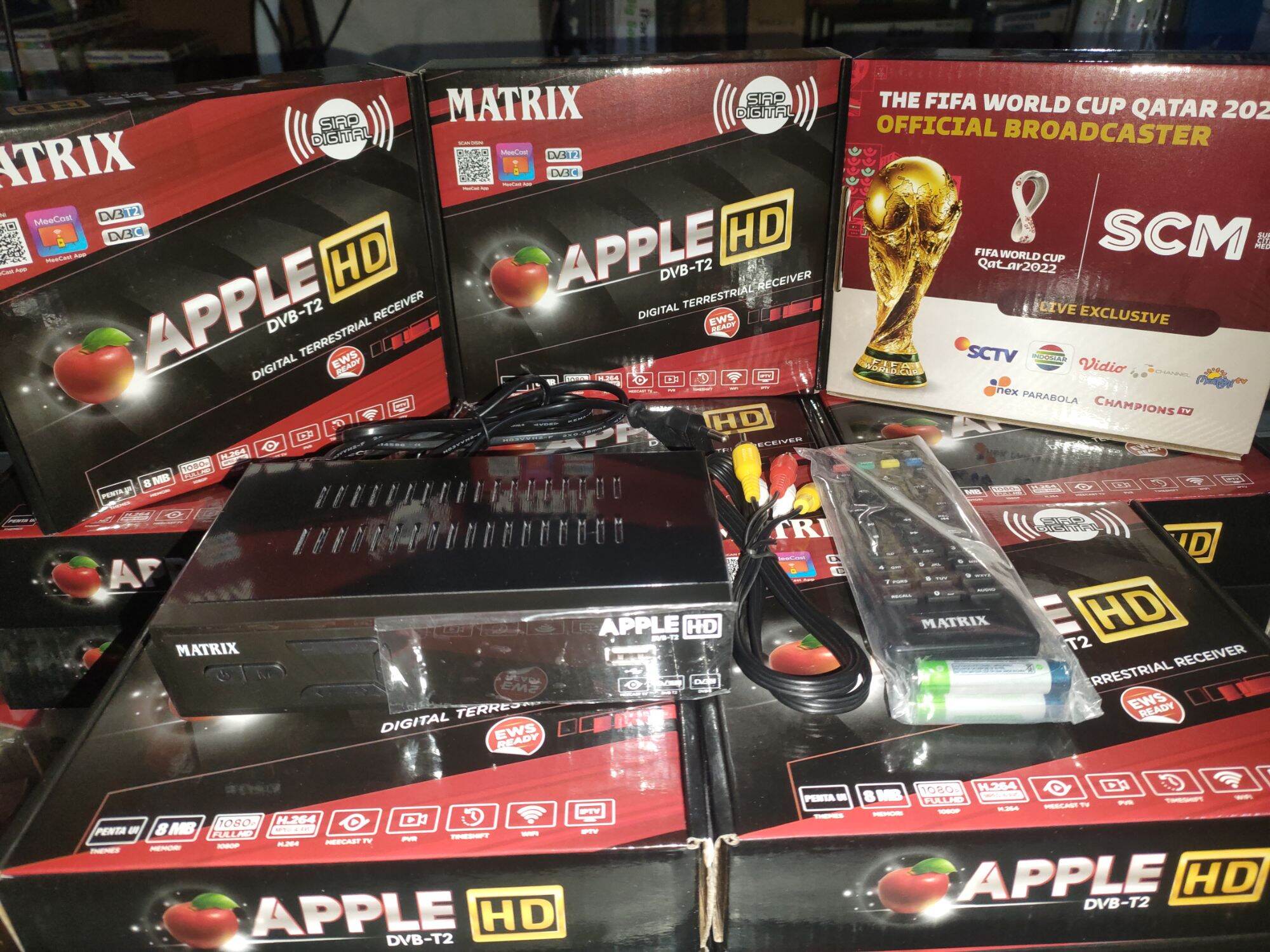 Set Top Box Matrix Apple Merah | Lazada Indonesia