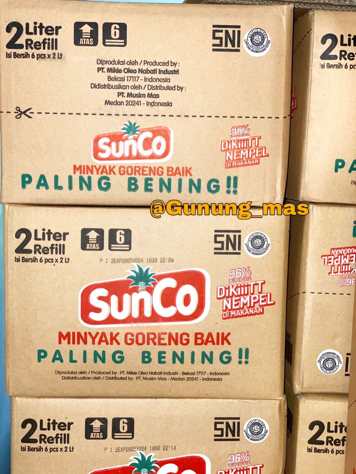 Minyak Goreng Sunco 2 Liter Refill Dus Isi 6 | Lazada Indonesia