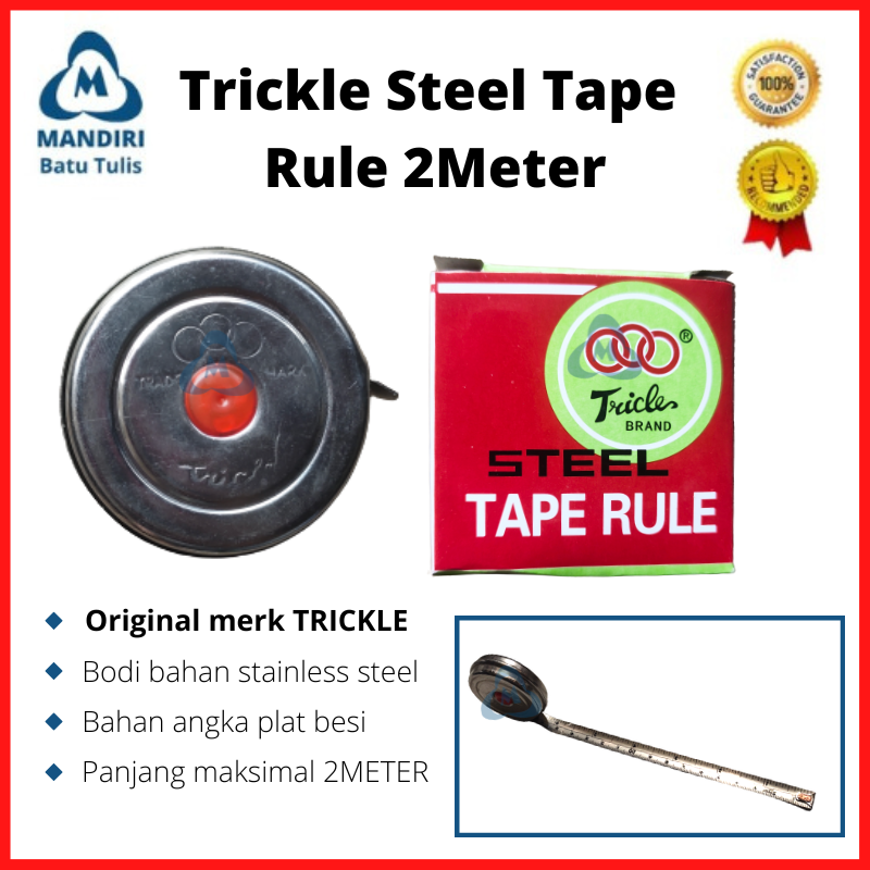 Meteran Jengkol Besi Mini - Meteran Kecil 2Meter - Meteran mini Besi ...