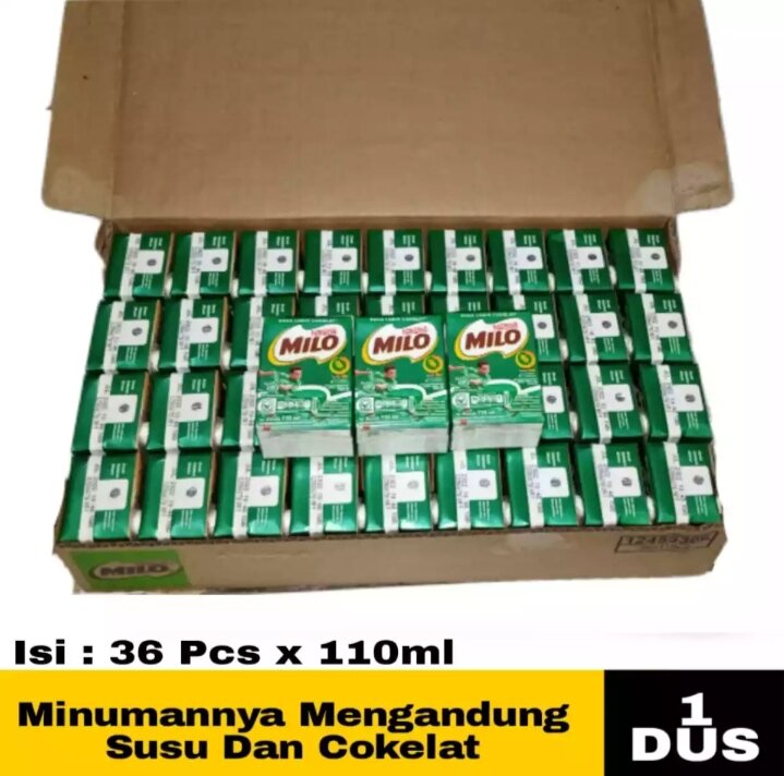 Susu Milo 110ml 1 Karton/Dus isi 36pcs Rasa Coklat | Lazada Indonesia