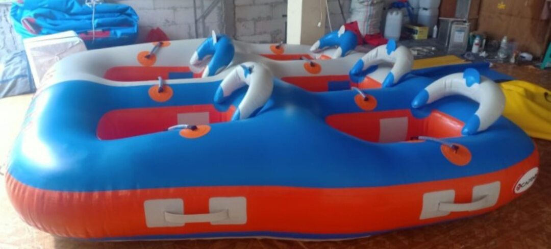 Perahu Karet Banana Boat 6 orang Donat Boat 5 Orang | Lazada Indonesia