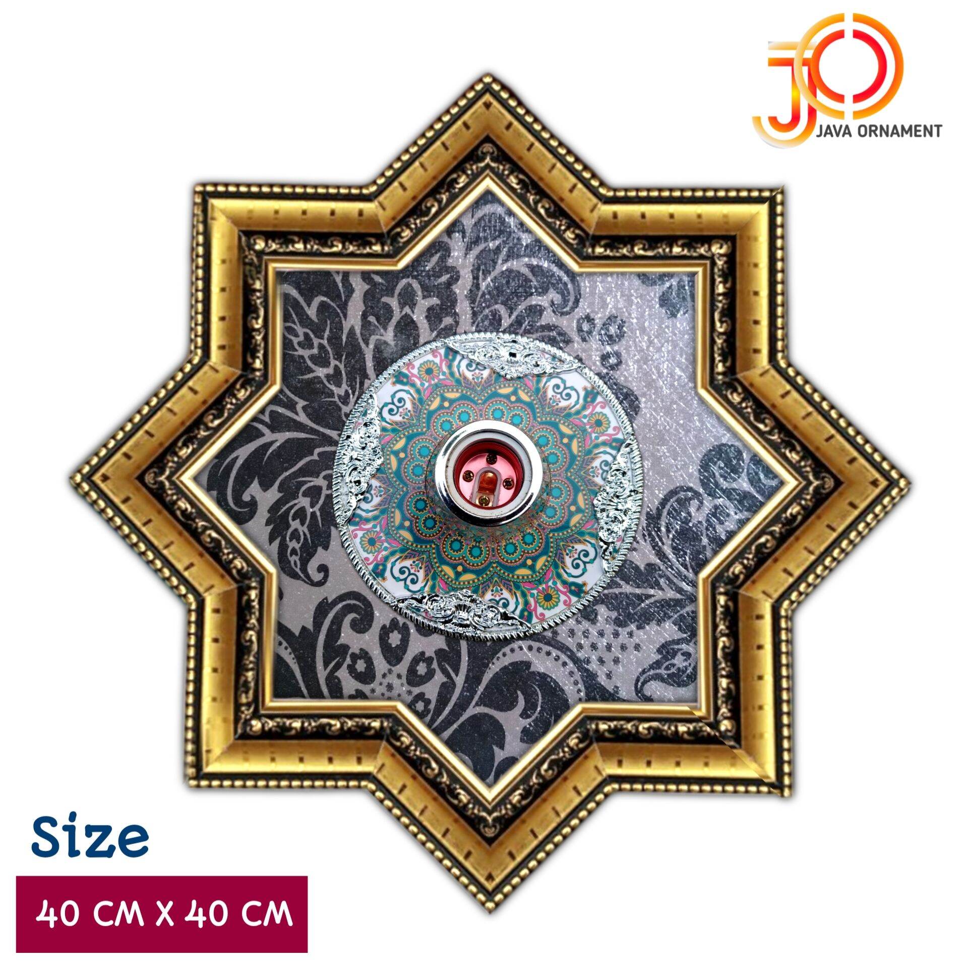 Fitting Ornamen Lampu PVC Plafon ukuran 40x40 Terbaru Bahan figura ...