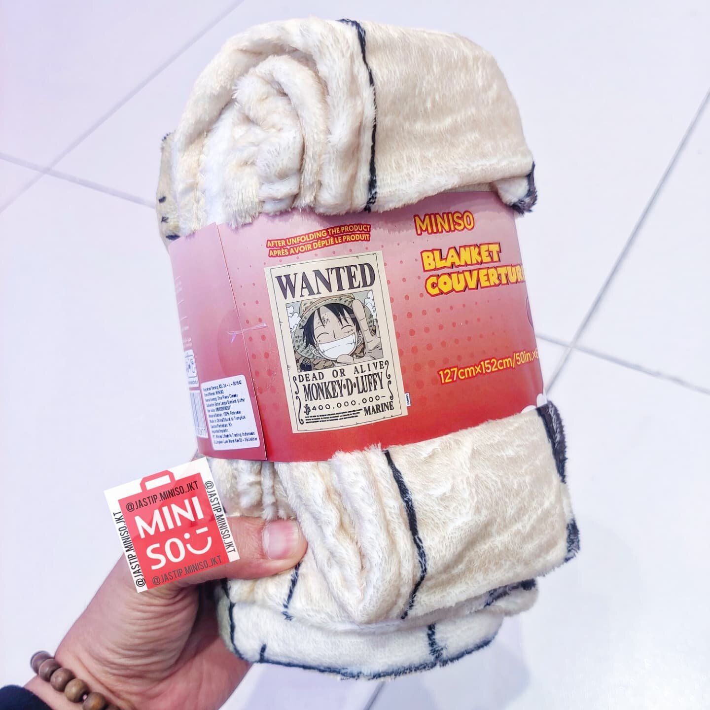 MINISO 🆕 Extra Large Blanket / Selimut ONEPIECE Classic Collection ...