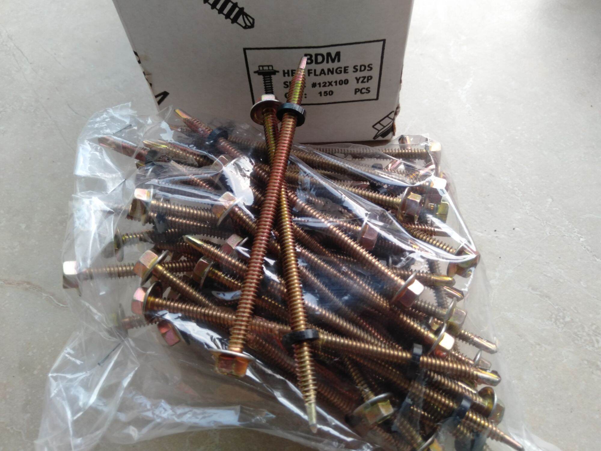 baut skrup roofing 10 cm(12 x100)per50 pcs( full drat) | Lazada Indonesia