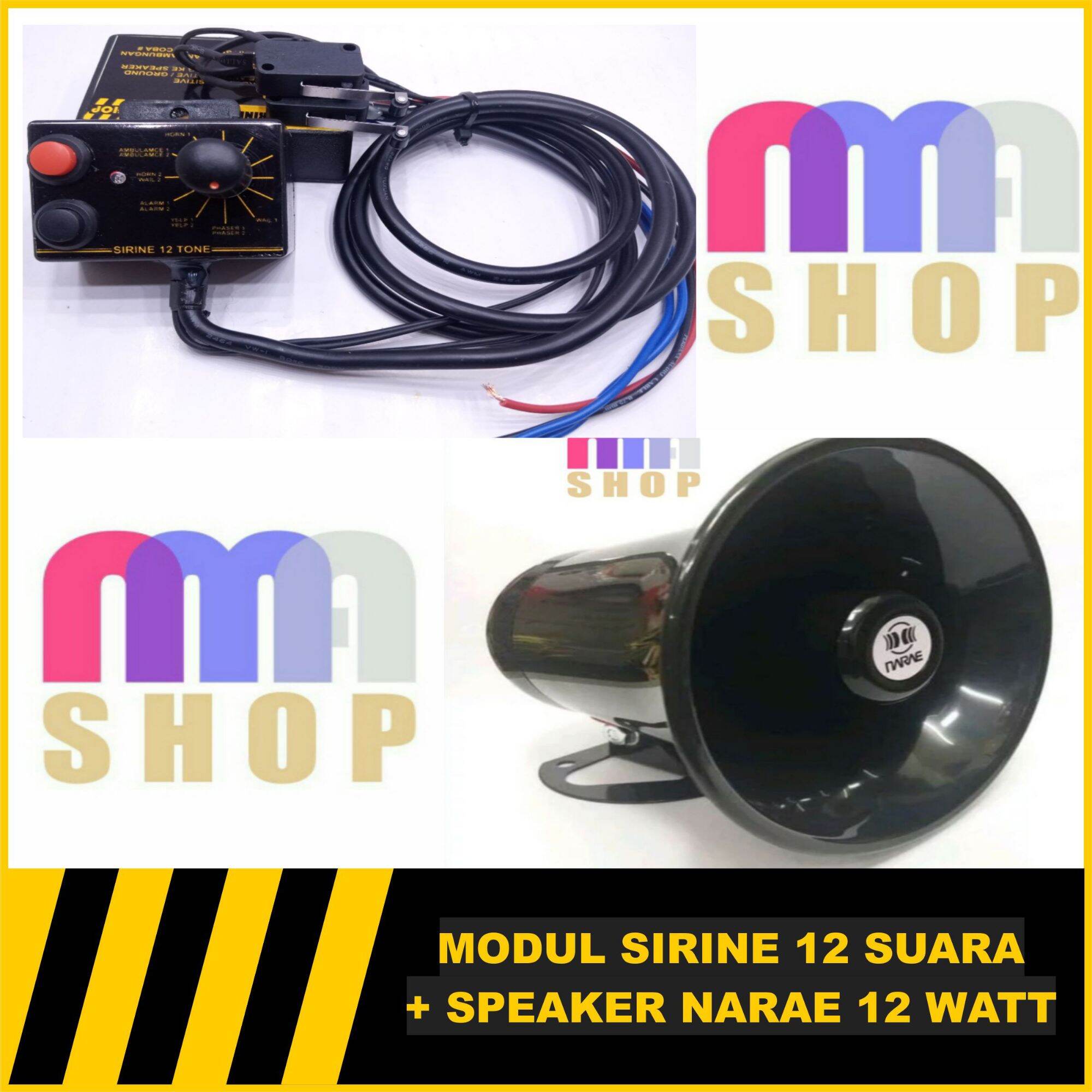 modul sirine 12 suara dualtone set speaker nalae narae 12 watt | Lazada Indonesia
