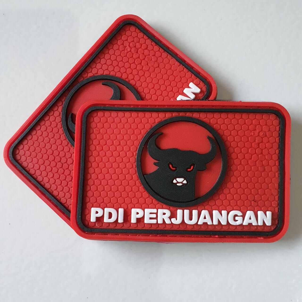 patch rubber logo partai pdi perjuangan - rubber patch pdi - tempelan ...