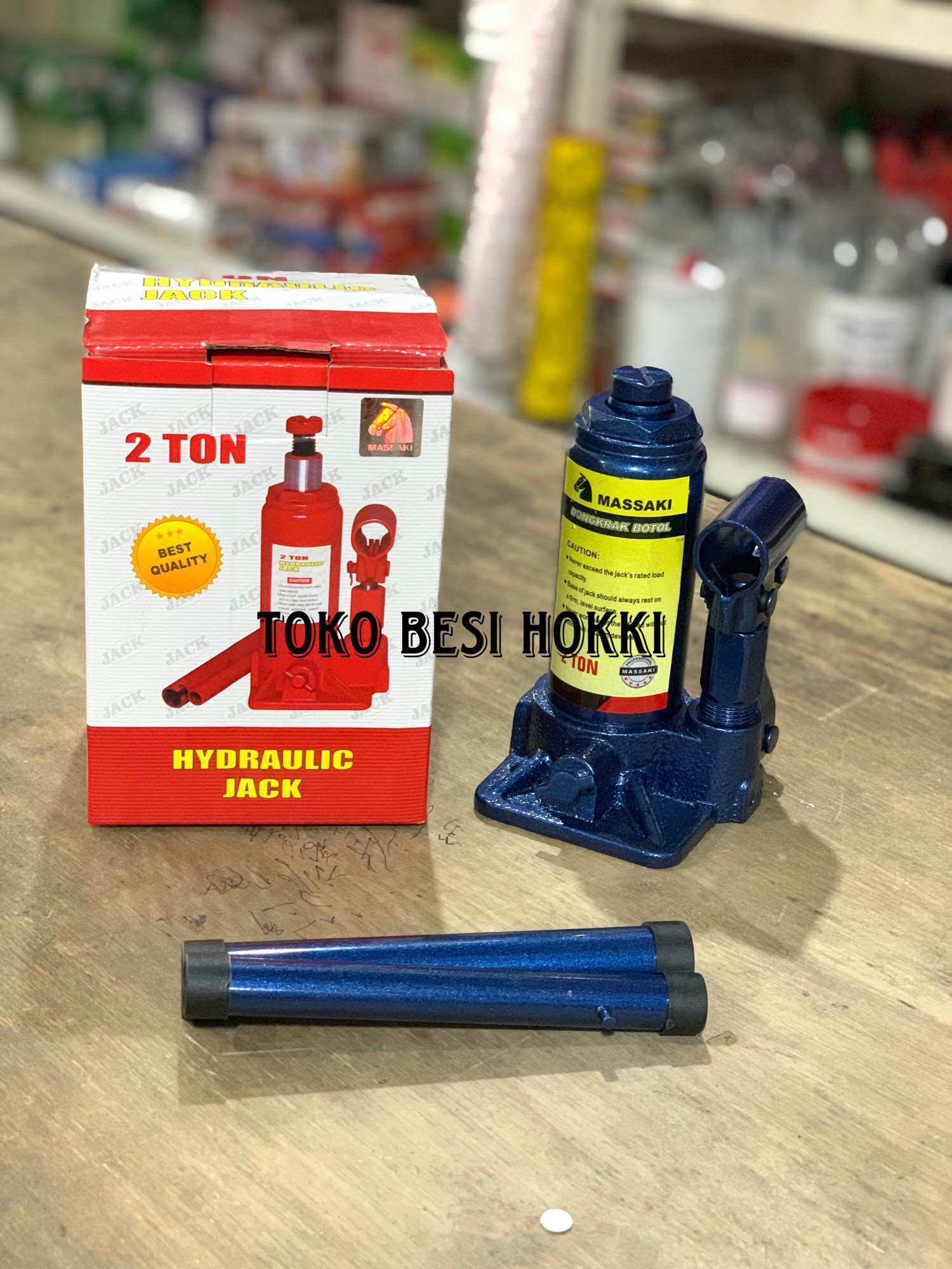 Dongkrak botol Hidrolik 2 Ton / Hydraulic Botol Jack 2 Ton Massaki ...