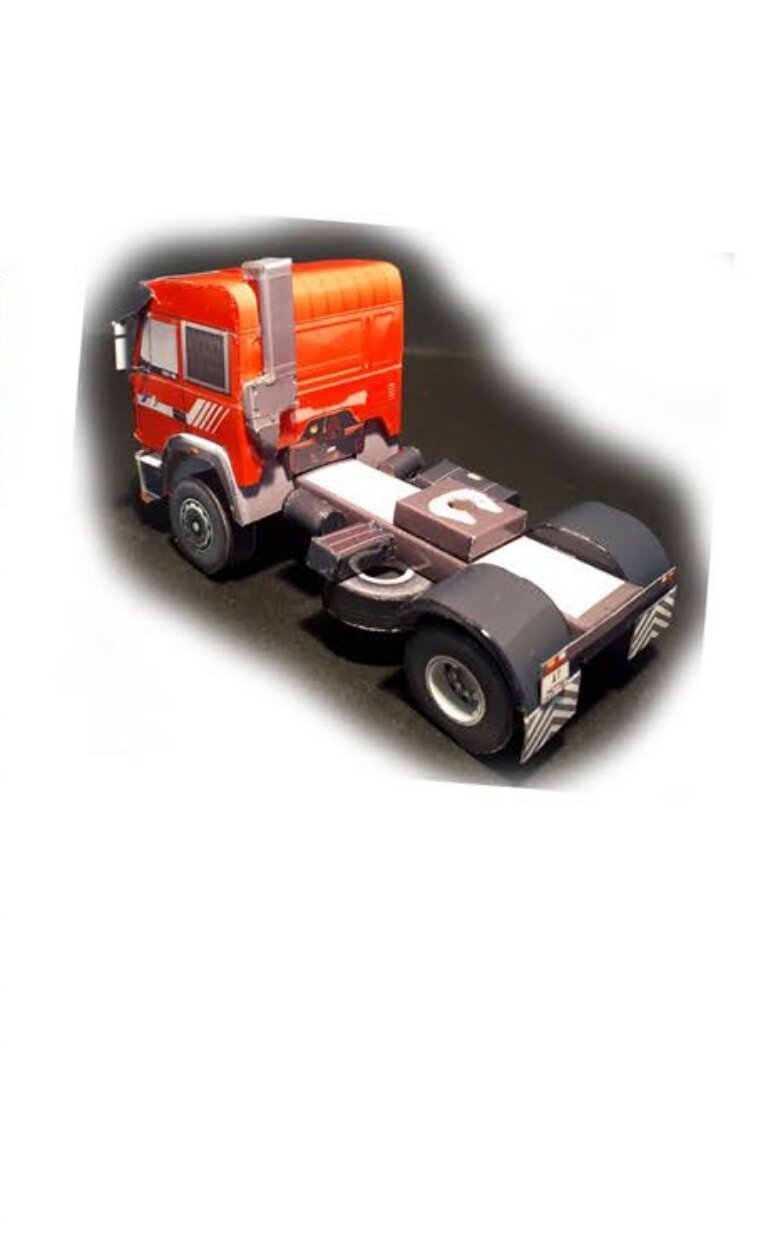 papercraft miniatur Truk Kontainer pola kertas foto A4 | Lazada Indonesia