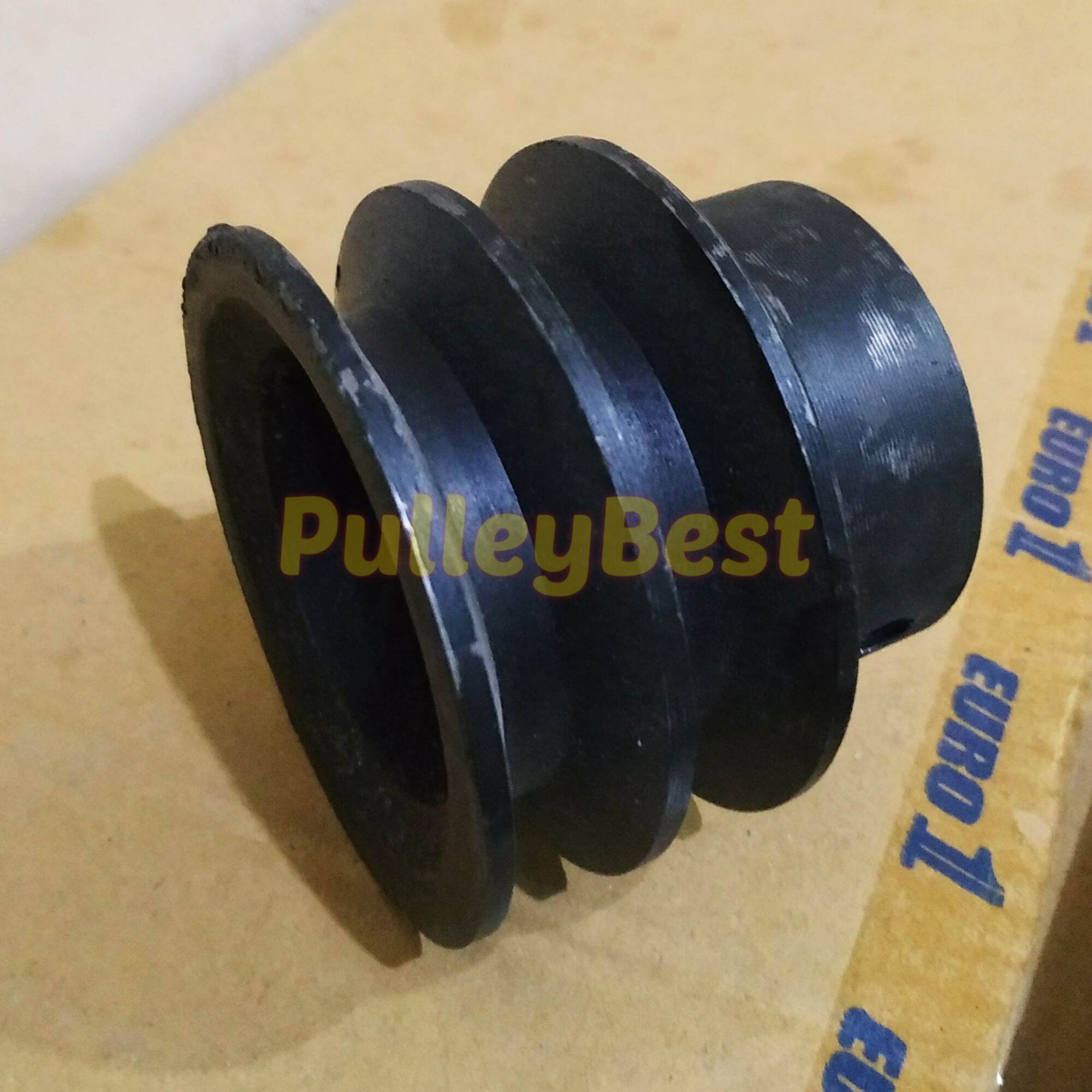 Pulley pully 3 inch as 24 mm jalur B2 / poly pully besi cor | Lazada ...