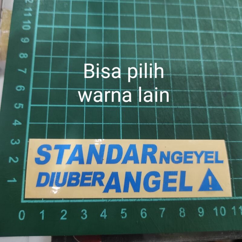 Cutting Sticker Standar Ngeyel Diuber Angel Bahan Reflektif Nyala ...