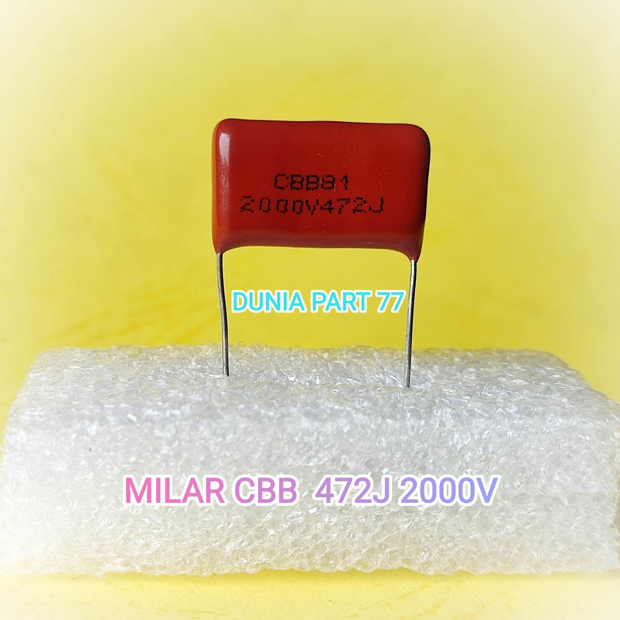 CAPACITOR MILAR 472J 2000V 2KV KAPASITOR MYLAR 472J 2000V 472 J ...