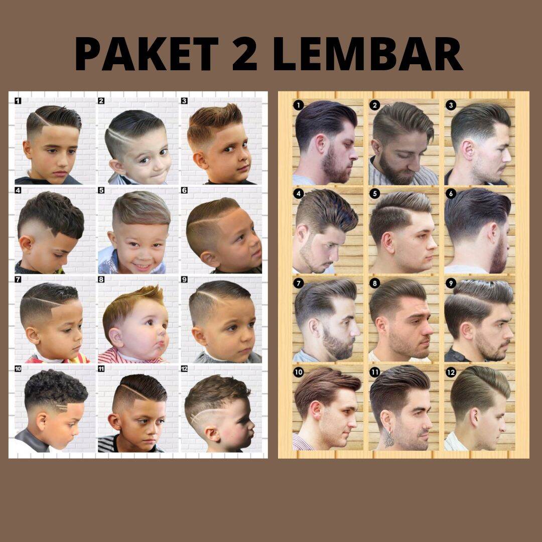 POSTER BARBERSHOP POSTER PANGKAS RAMBUT GAMBAR POTONG RAMBUT PRIA ...