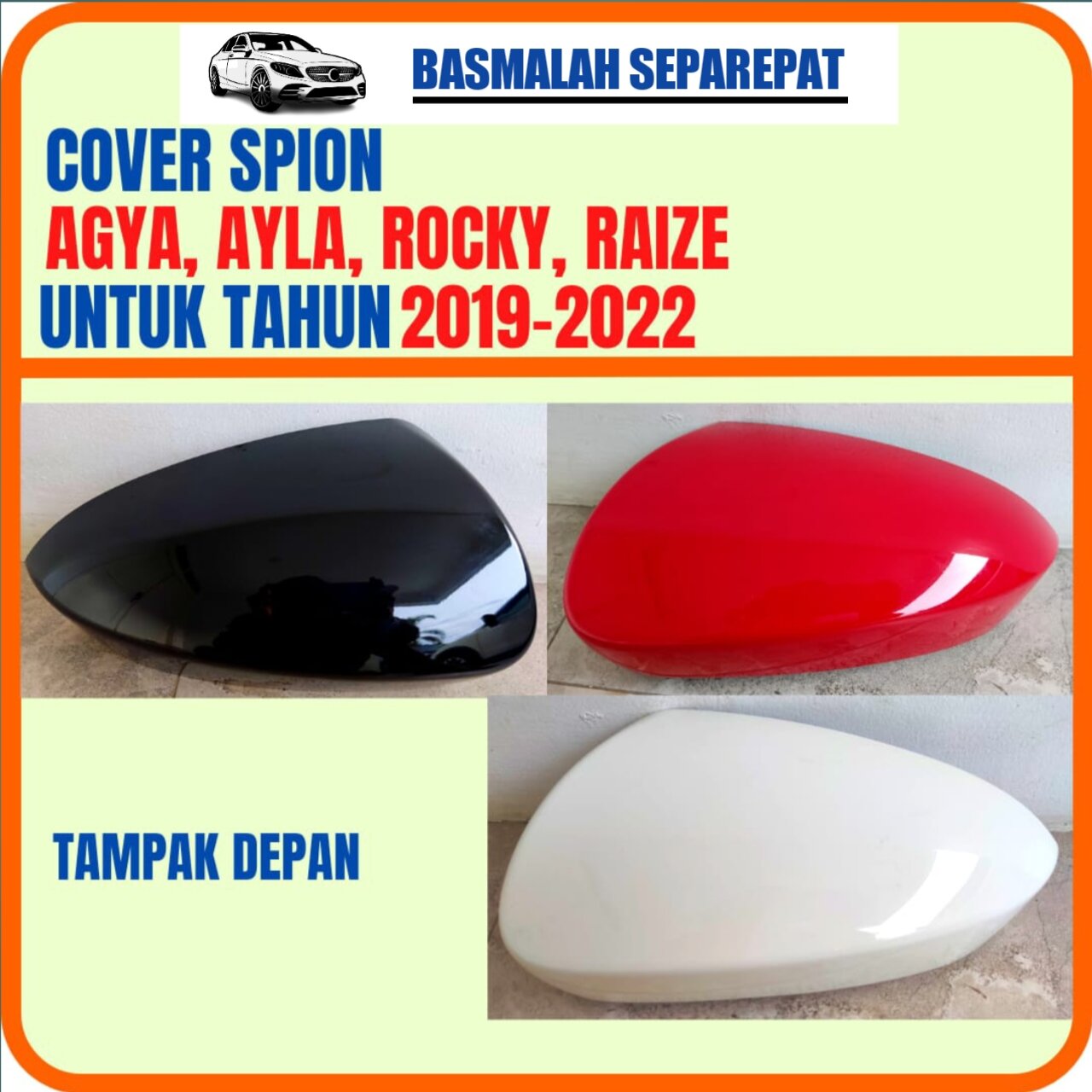 Cover Spion Agya, Ayla, Rocky, Raize Untuk Tahun 2019-2022 | Lazada ...