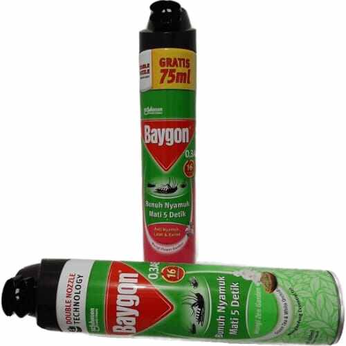 Baygon Sprai Aerosol/Obat Nyamuk Dan Serangga/Paket Hemat Isi Dua ...