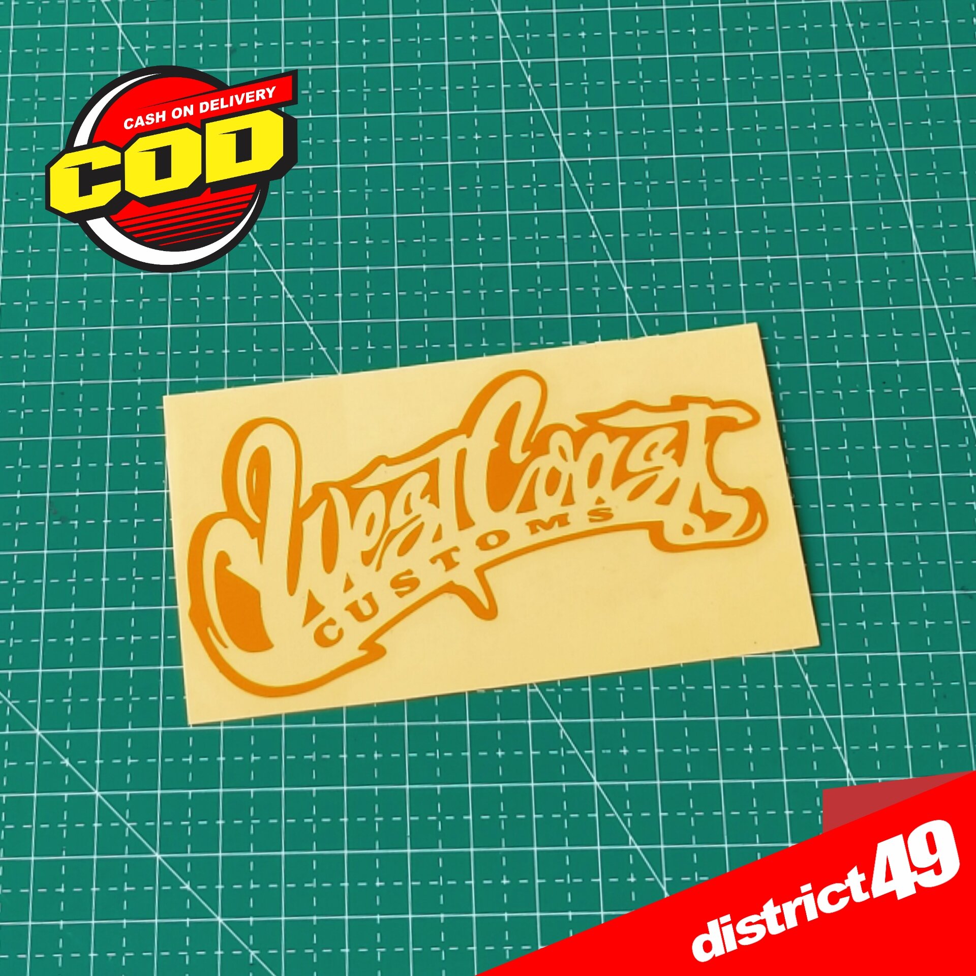 Cutting sticker WEST COAST CUSTOMS - Stiker cutting West Coast Customs ...