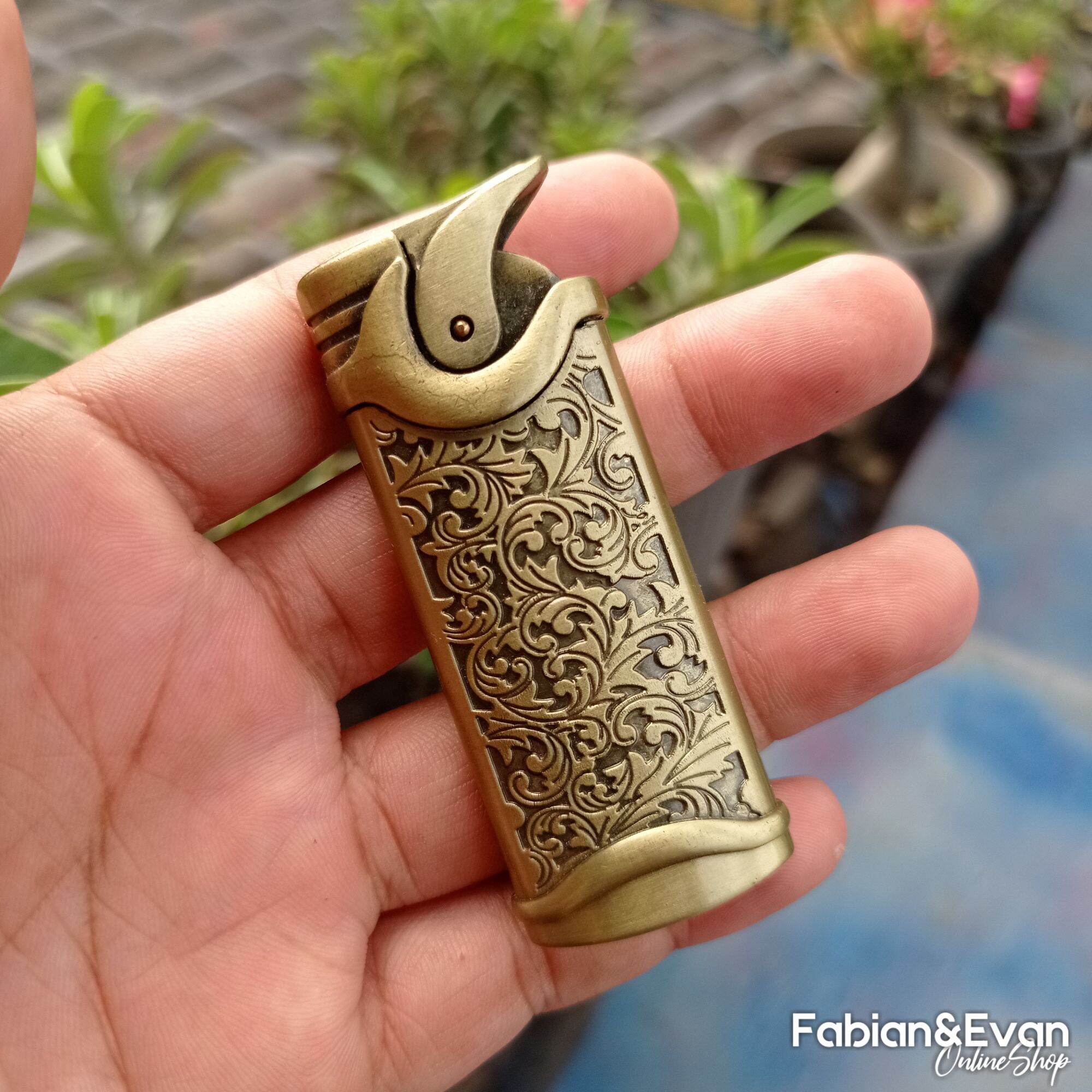Korek Api Unik Gas Bara Las Ukir Batik Slim | Lazada Indonesia