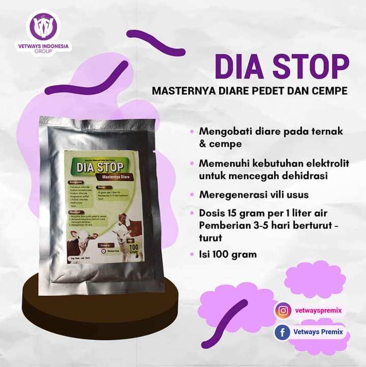 Dia Stop Obat Diare Reaksi Cepat Pada Kambing Dan Sapi | Lazada Indonesia