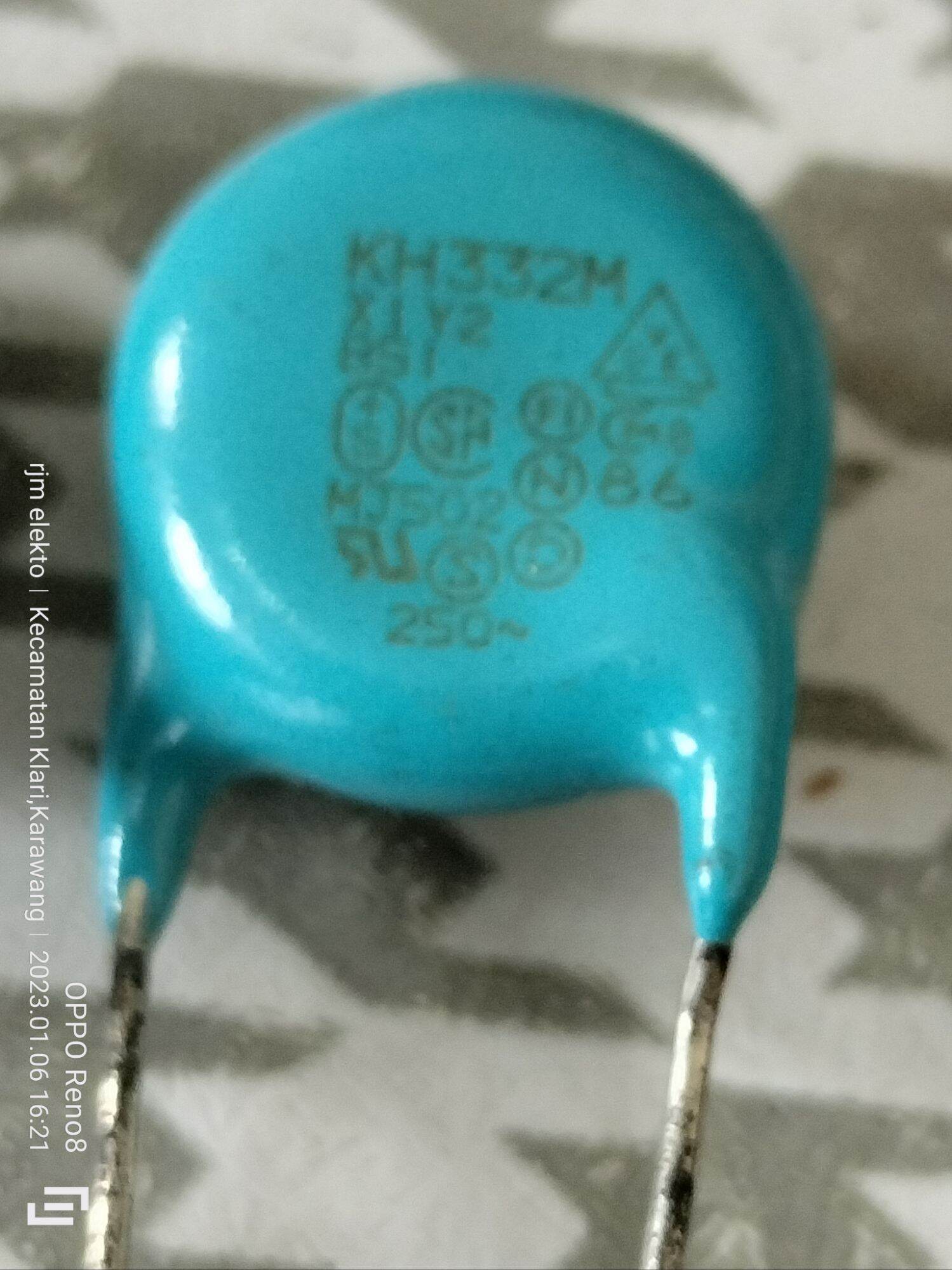 10 PCs kapasitor Milar biru ukuran 332M 250v | Lazada Indonesia