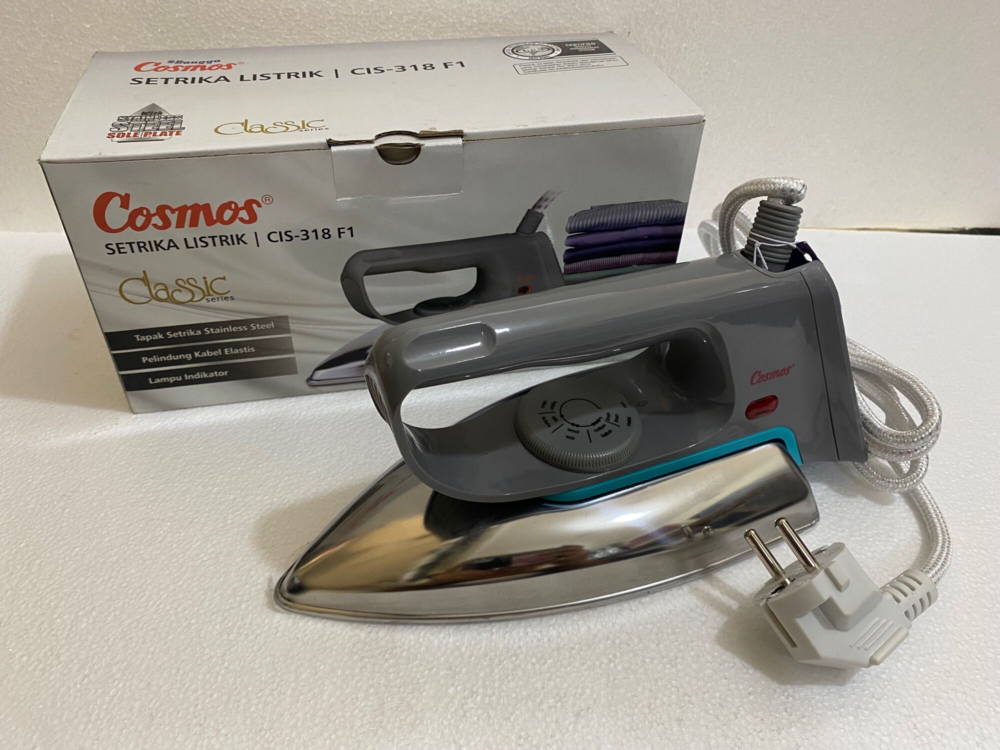 setrika cosmos cis 318 f1 ORI stainless | Lazada Indonesia