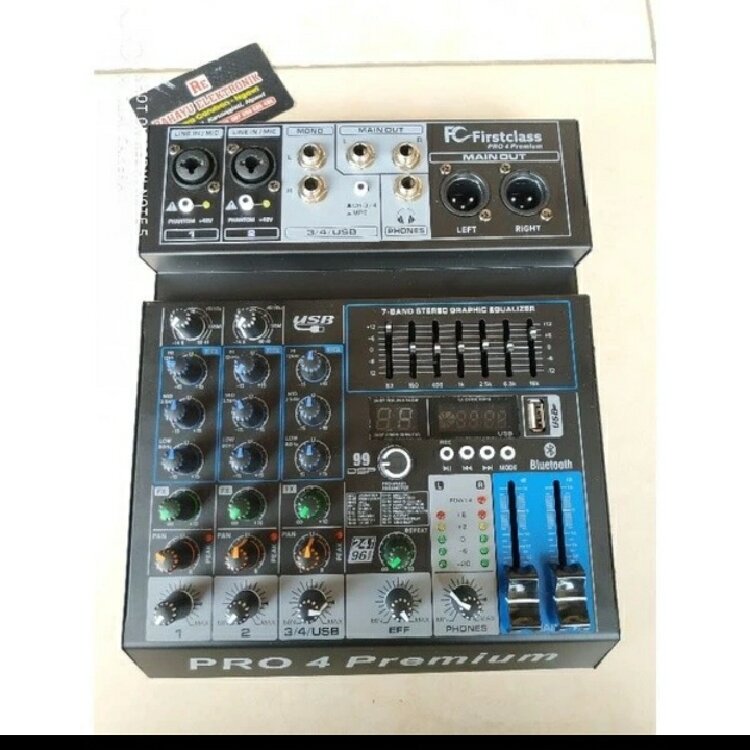 Mixer audio firstclass pro4 premium original 4channel | Lazada Indonesia