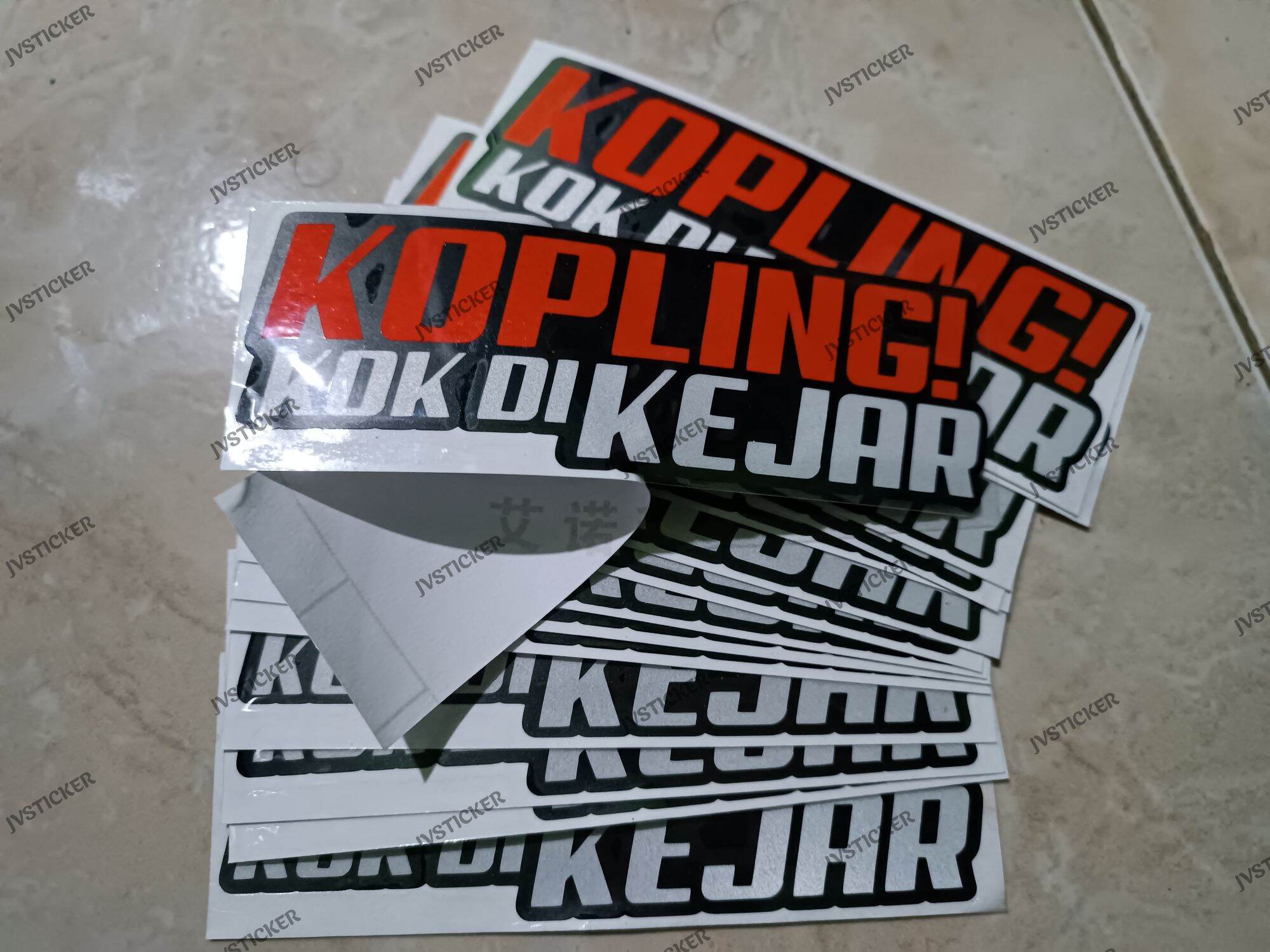 sticker kopling kok di kejar, matic kok di kejar cutting sticker viral ...