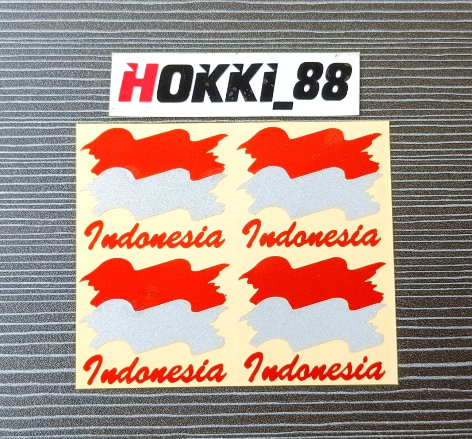 Stiker sticker bendera Indonesia isi 4 pcs | Lazada Indonesia