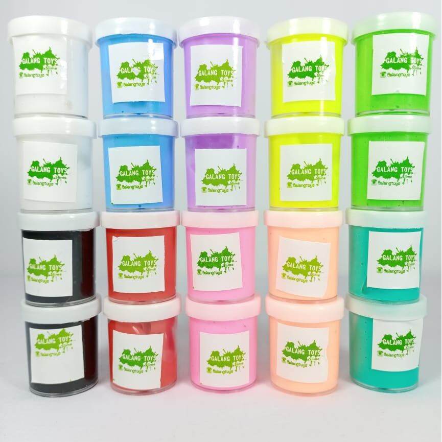 slime botol isi 20pcs murah tidak lengket dan wangi | Lazada Indonesia