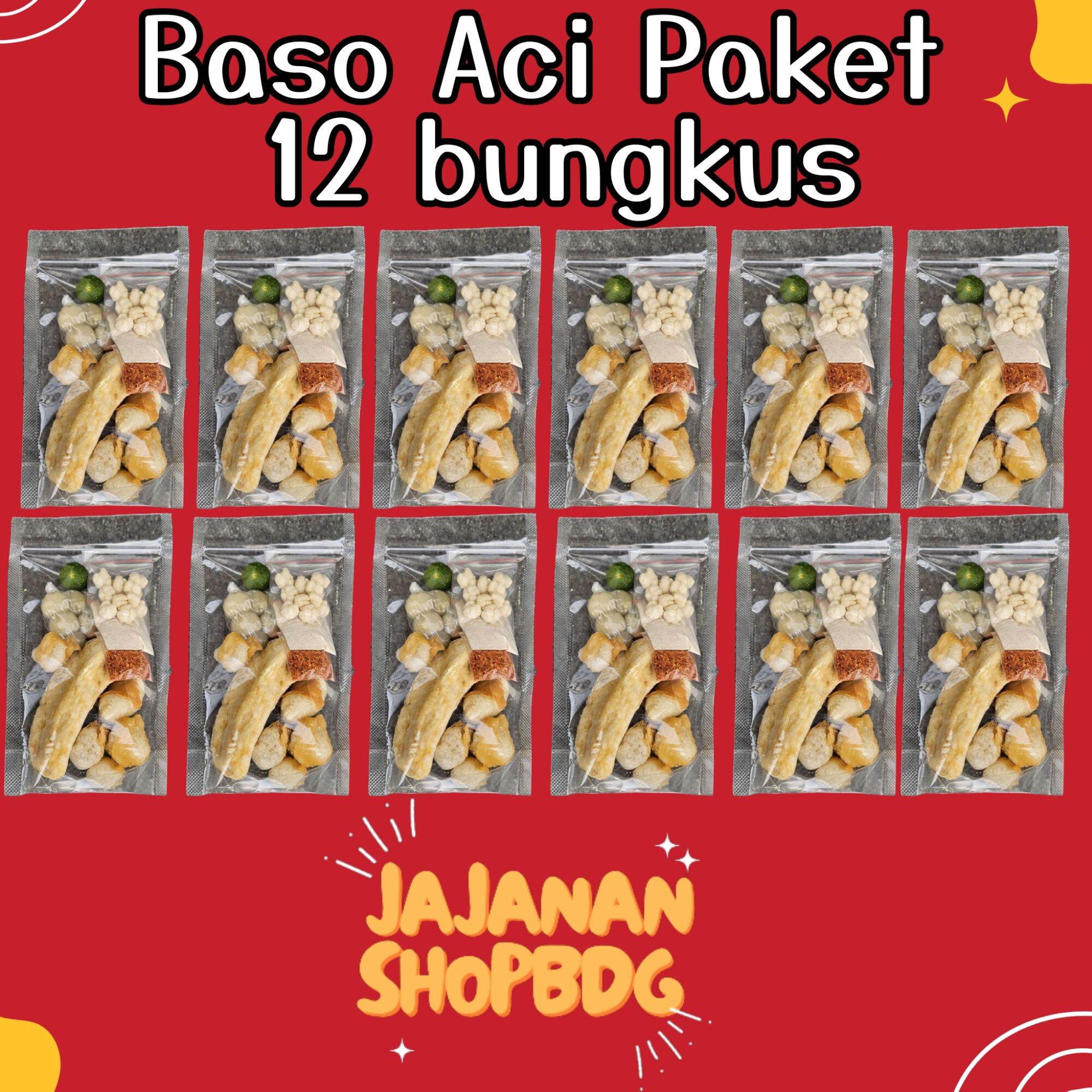 BASO ACI PAKET 12 PCS MURAH / BASO ACI KHAS BANDUNG / BASO ACI HOT ...