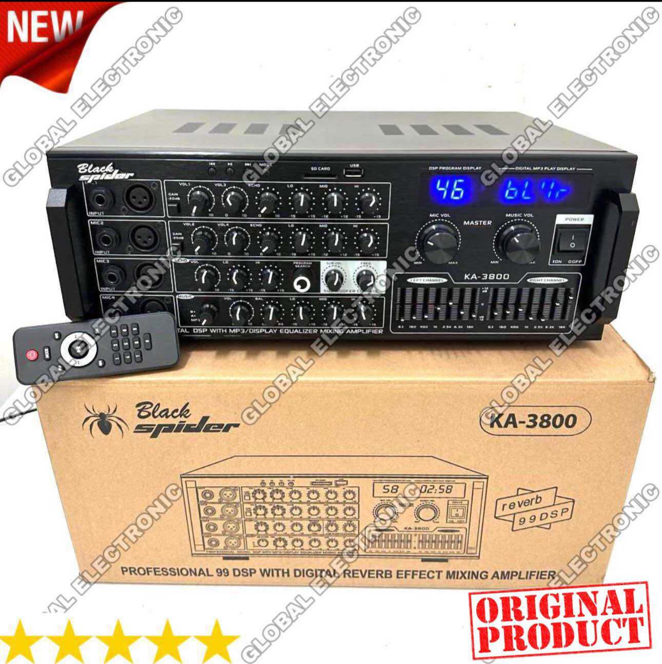 Amplifier Blackspider BS KA 3800 / ka 3800 Power Amplifier BS KA3800 ...