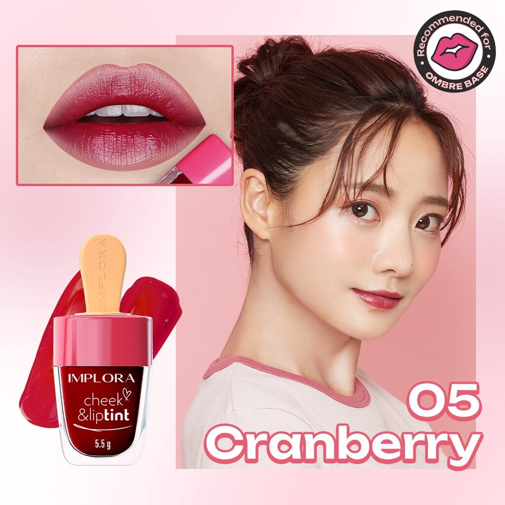 Implora Cheek & Lip Tint 05 Cranberry | Lazada Indonesia