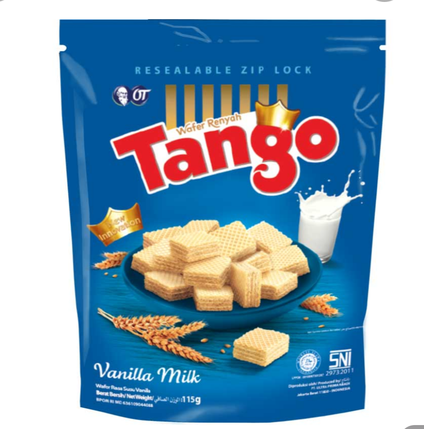 Tango Wafer Vanilla Milk 115 g | Lazada Indonesia