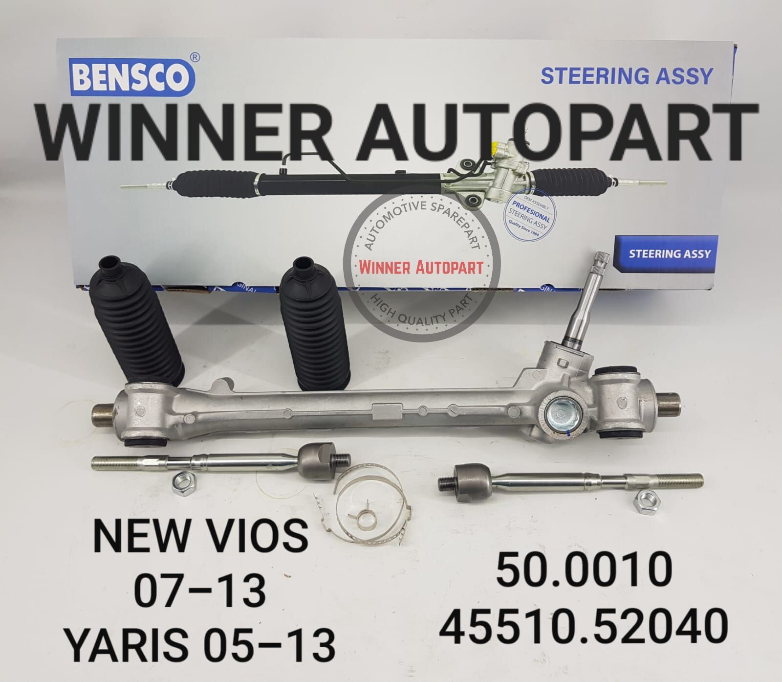 RACK STEER BAK STIR RACK STEERING ASSY TOYOTA YARIS 2005-2013 ORIGINAL ...