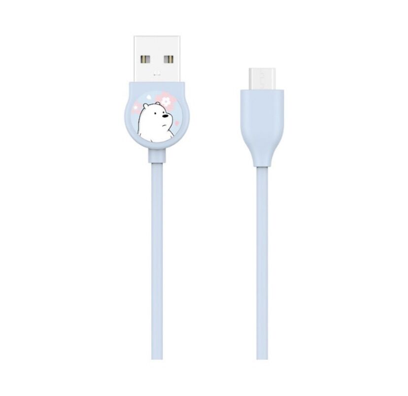 MINISO Kabel Charger Android We Bare Bears / Kabel Charger / Micro USB ...
