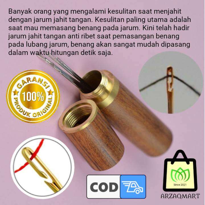 SATU SET 30/12 PCS JARUM JAHIT TANGAN RUMAH TANGGA LUBANG SAMPING (LS ...