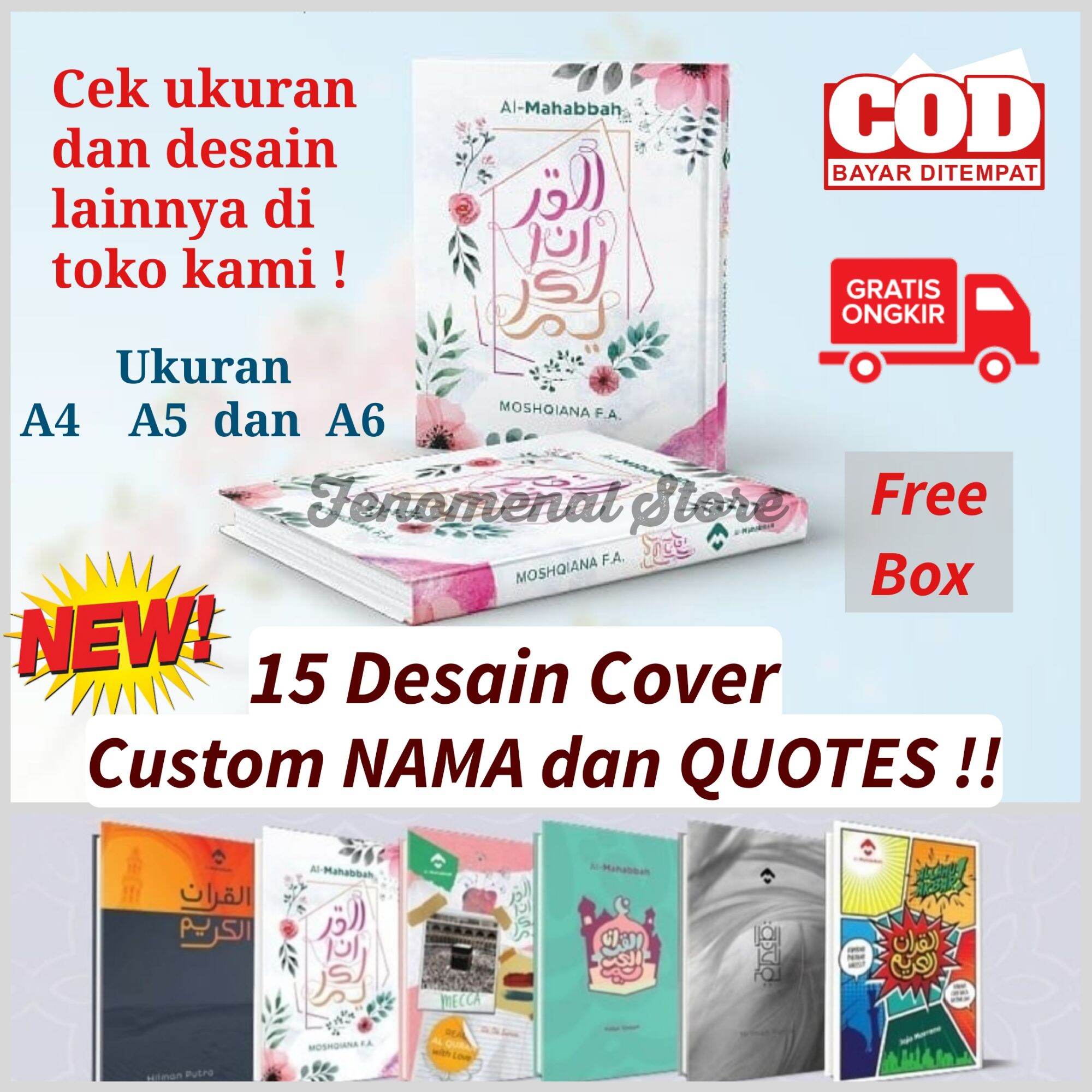 Al Qur'an Al Mahabbah Custom Nama dan Quotes Mushaf Terjemahan Hafalan ...