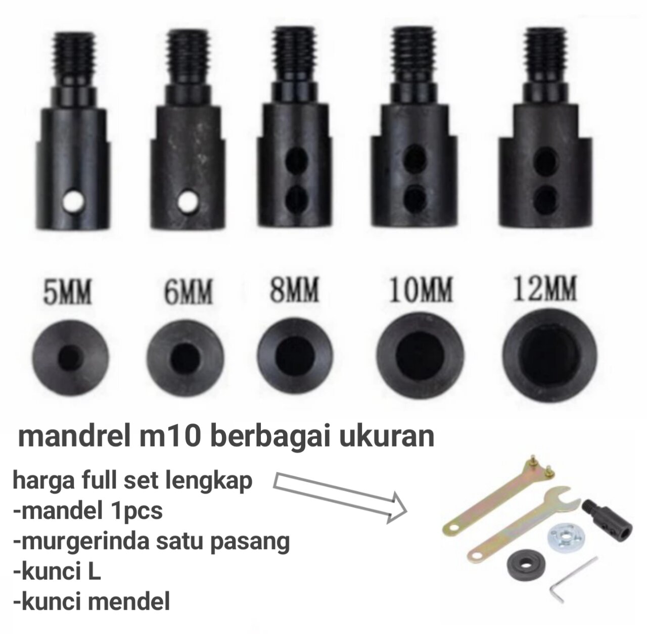 mandel m10 5mm full set | Lazada Indonesia