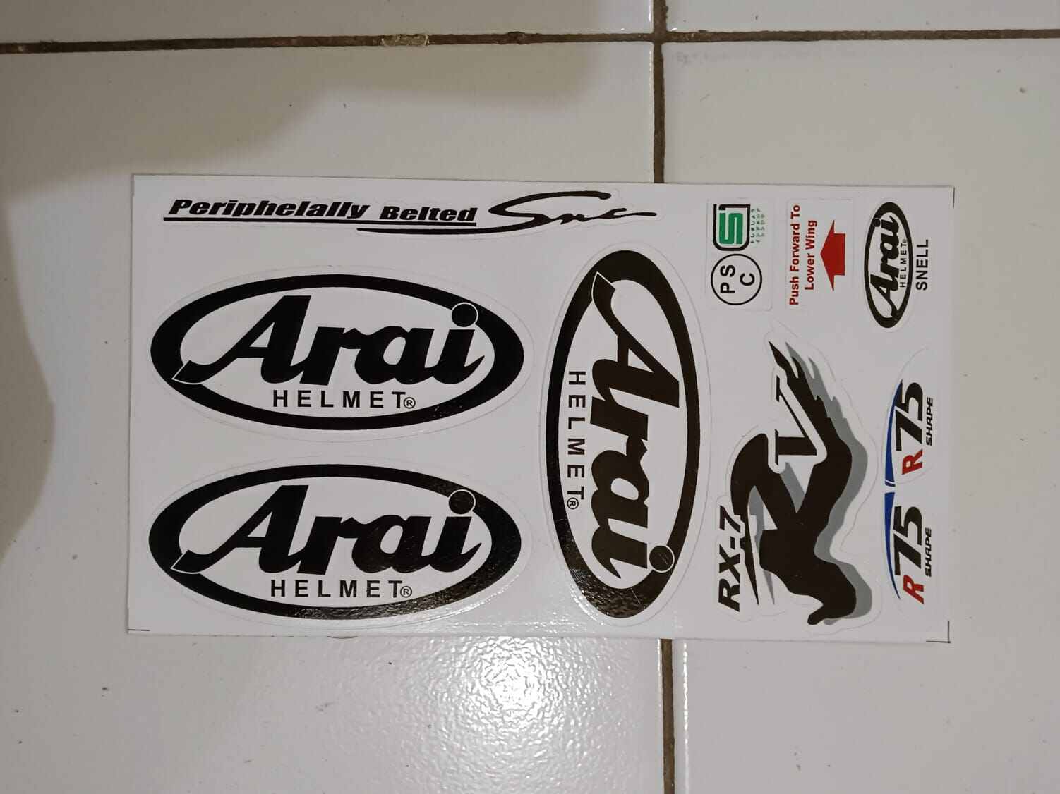 sticker helm arai, sticker untuk helm variasi arai helmet | Lazada ...