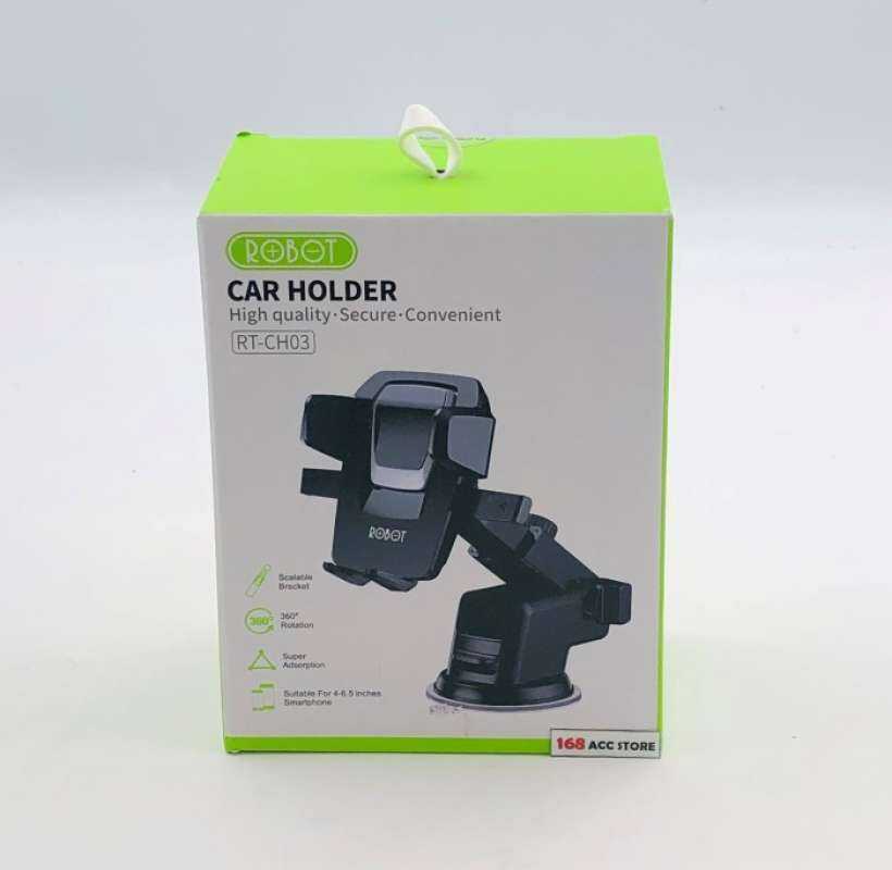 ROBOT RT-CH03 Car Holder 360° / Car Stent For iOs & Android | Lazada ...