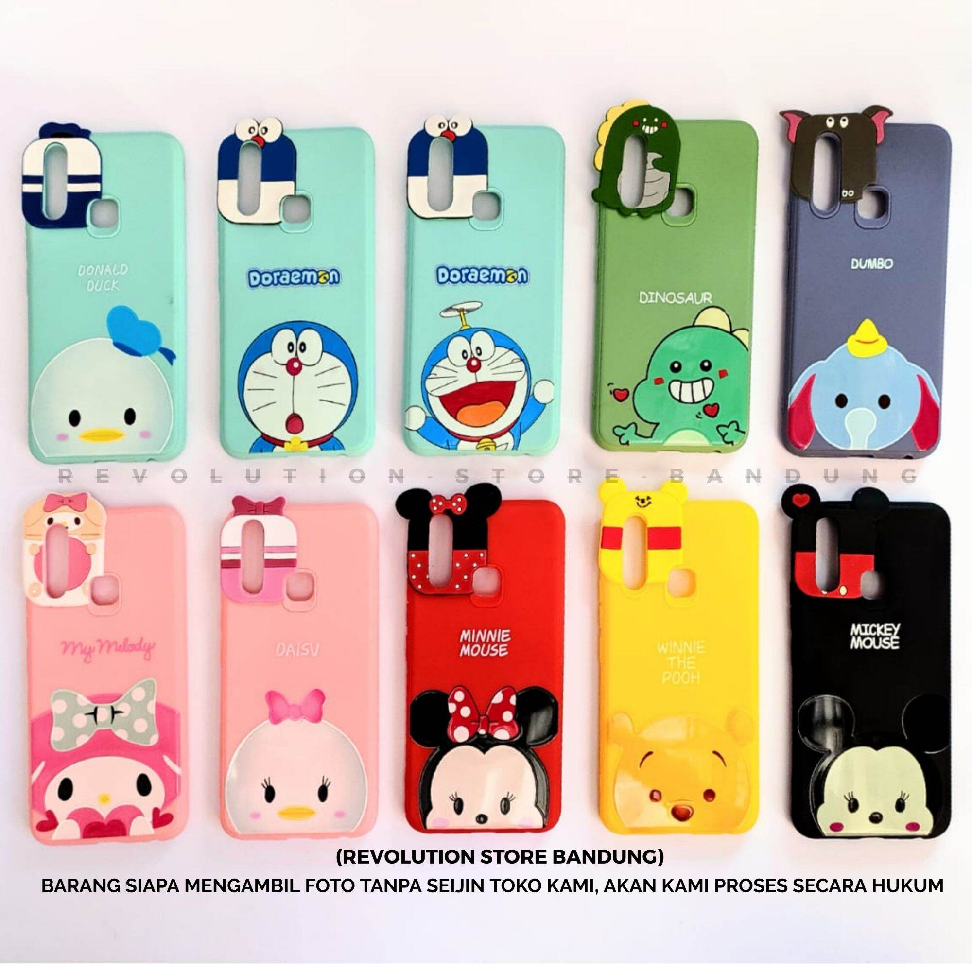 Softcase Vivo Y11 Y12 Y15 Y17 Y12i Karakter Mickey Minnie Doraemon ...